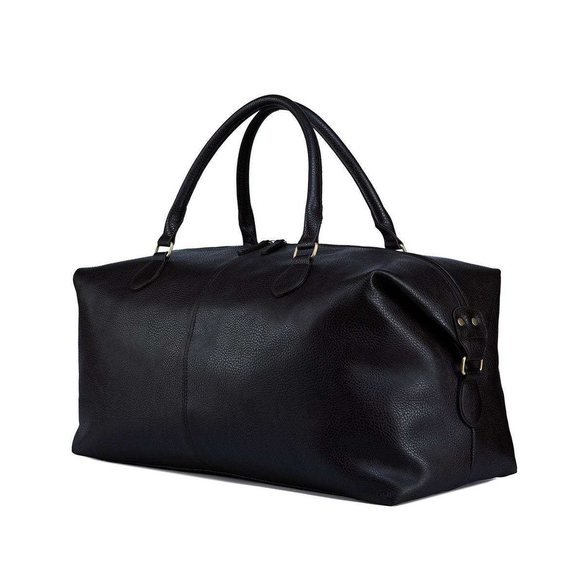 Gunner Black Vegan Leather Duffle Bag - PX Clothing