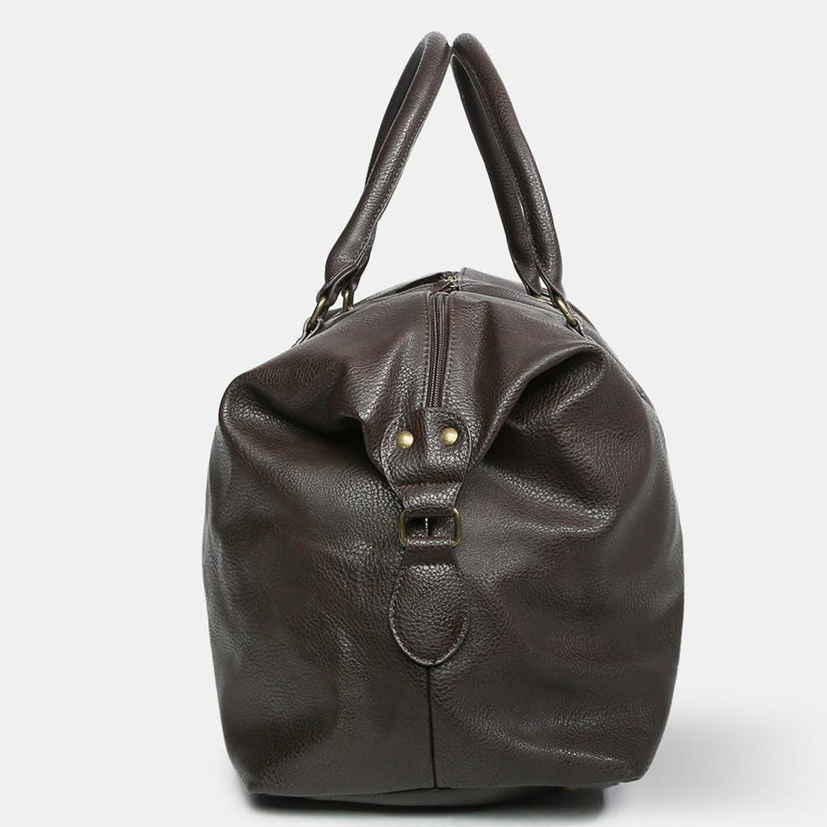 Gunner Brown Vegan Leather Duffle Bag - PX Clothing